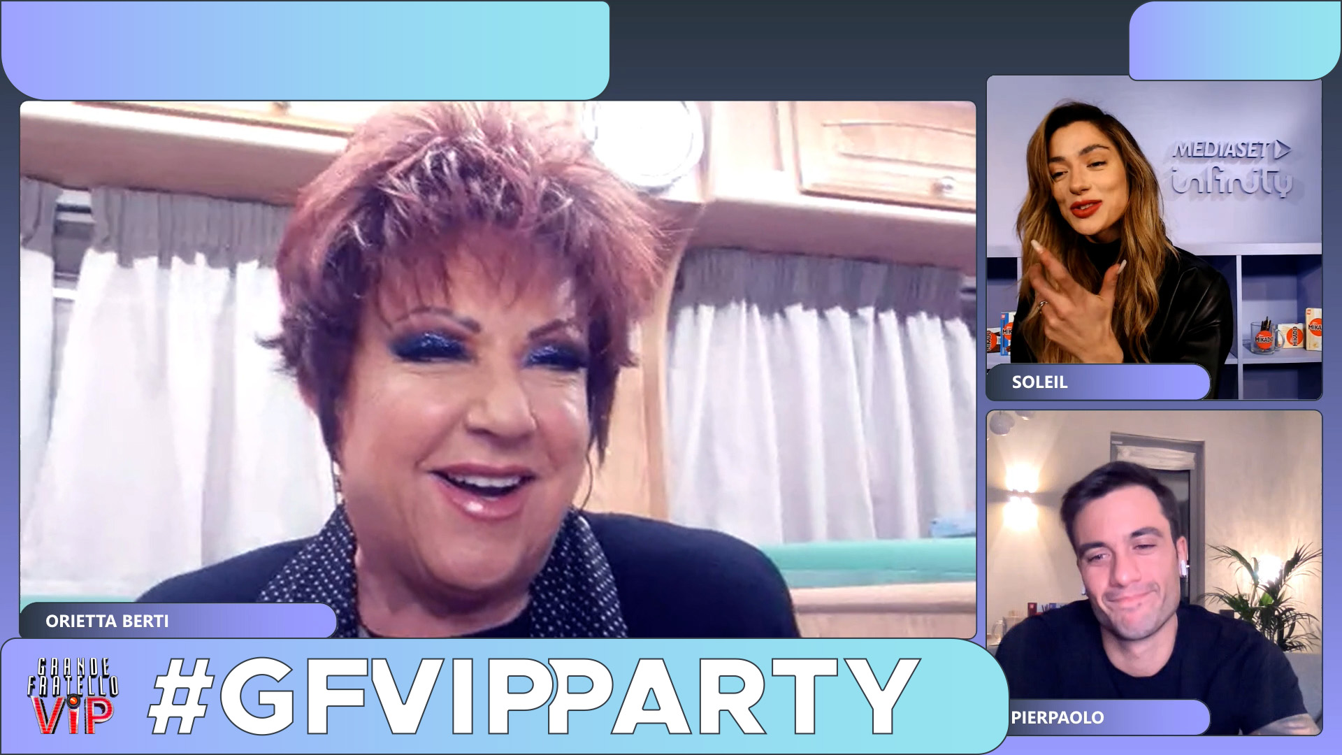 GF Vip Party puntata 31, Pierpaolo Pretelli e Soleil Sorge commentano il Grande Fratello Vip con ...