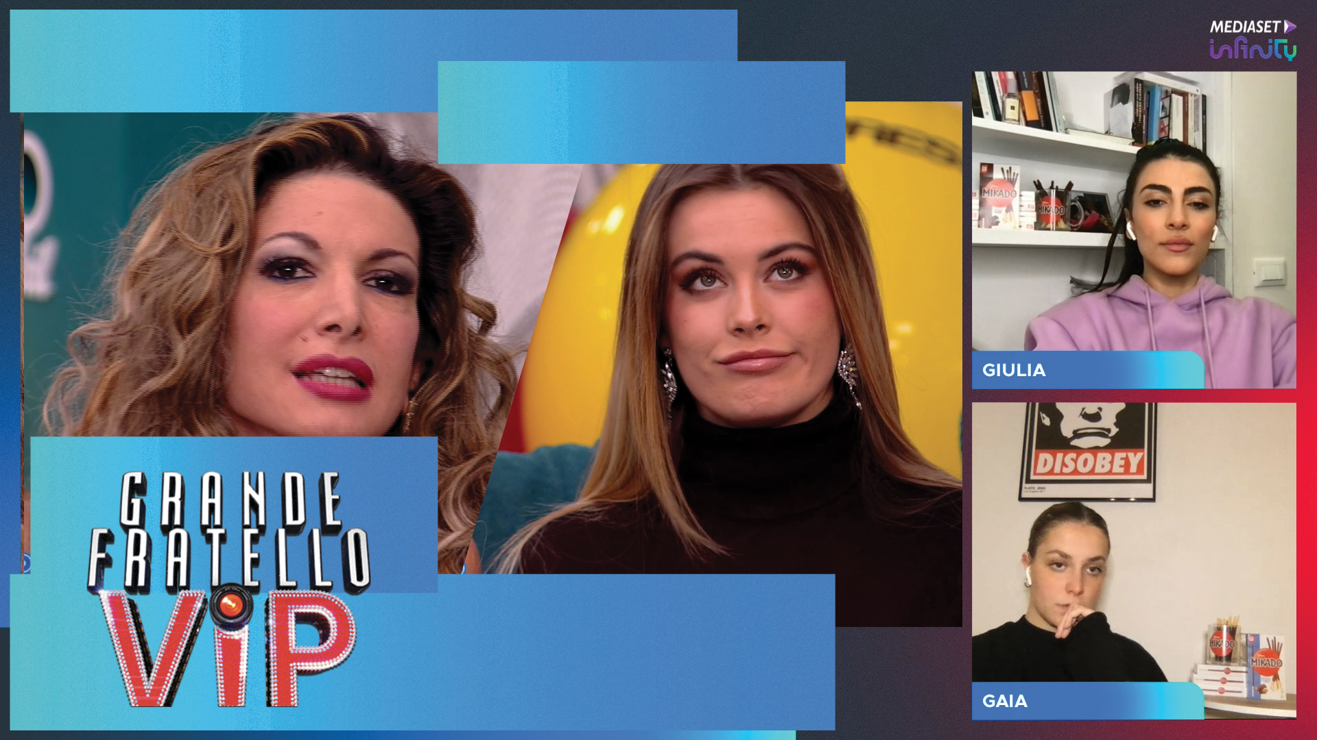 Giulia Salemi e Gaia Zorzi reagiscono allo scontro tra Maria Monsé e Sophie Codegoni al Grande ...