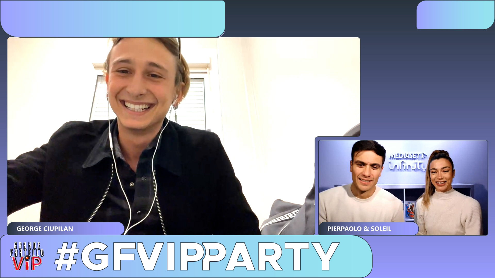 GF Vip Party, puntata 30: Soleil Sorge e Pierpaolo Pretelli commentano il Grande Fratello Vip ...