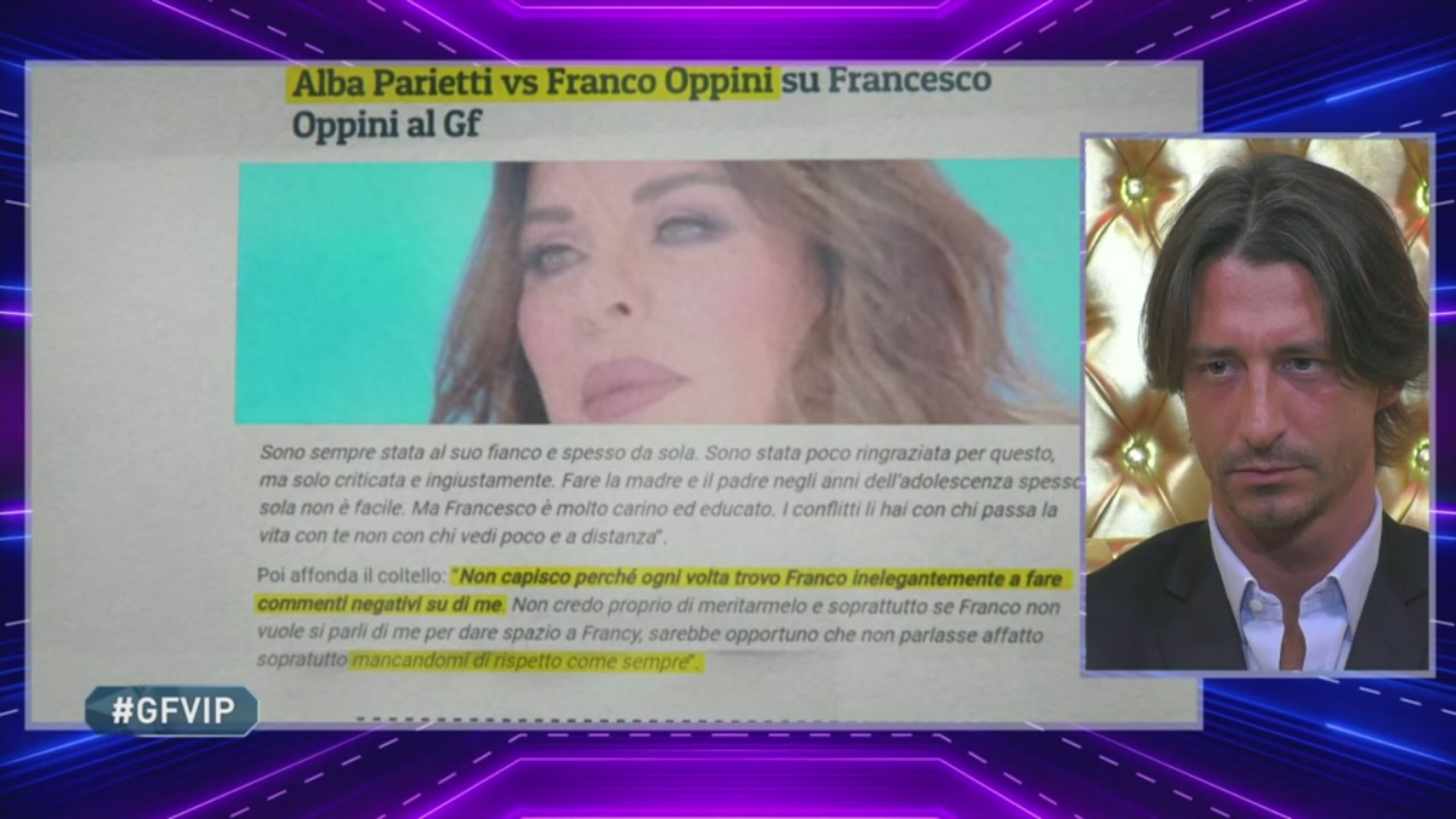 Franco Oppini VS Alba Parietti - Grande Fratello VIP | GFVIP 5